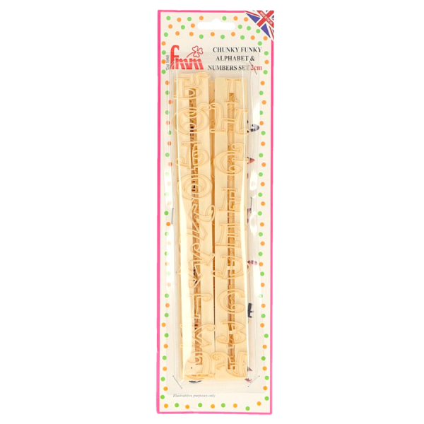 Set Cortadores “Tappits” Fmm – Alfabeto Y Numeros “Funky” (Mayuscula ...