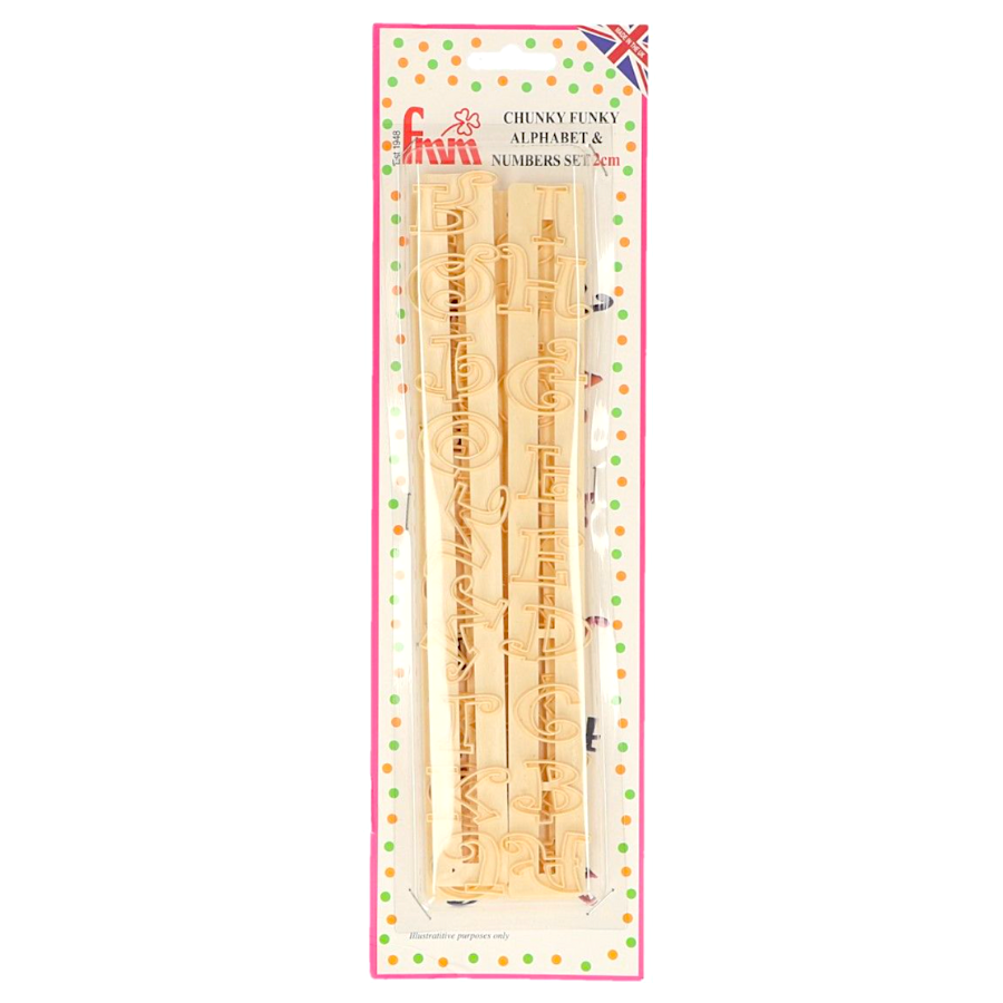 Set Cortadores “Tappits” Fmm – Alfabeto Y Numeros “Funky” (Mayuscula ...